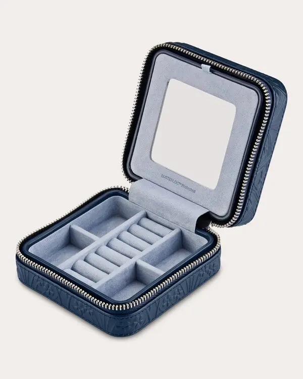 Wolf Liberty Small Travel Zip Jewelry Case