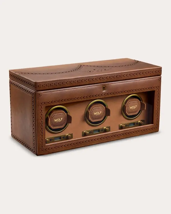Wolf Brogue Triple Watch Winder