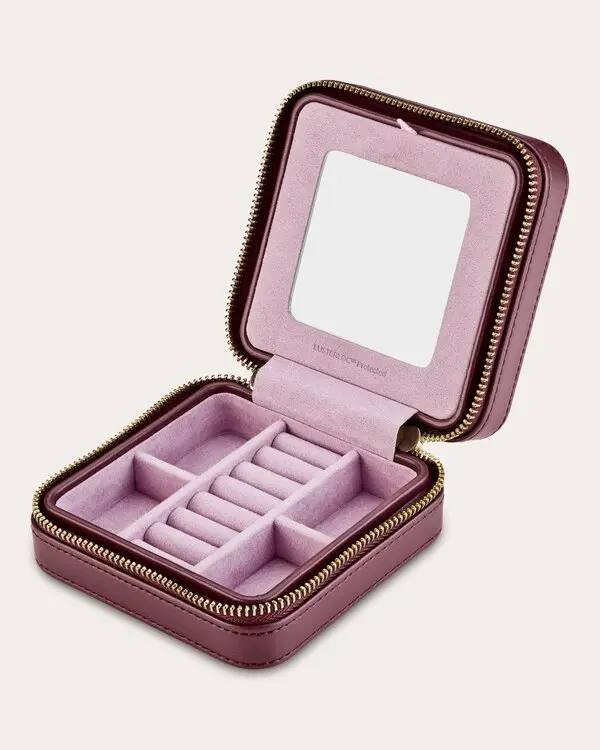 Wolf Liberty Small Travel Zip Jewelry Case