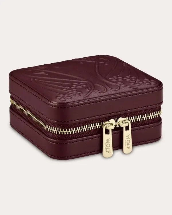 Wolf Liberty Small Travel Zip Jewelry Case