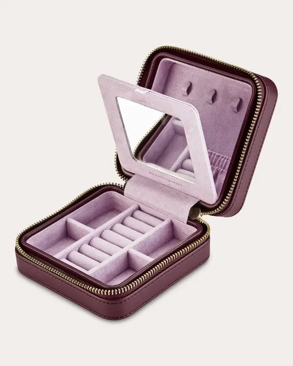 Wolf Liberty Small Travel Zip Jewelry Case