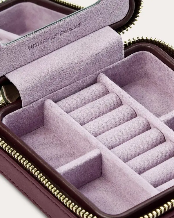 Wolf Liberty Small Travel Zip Jewelry Case