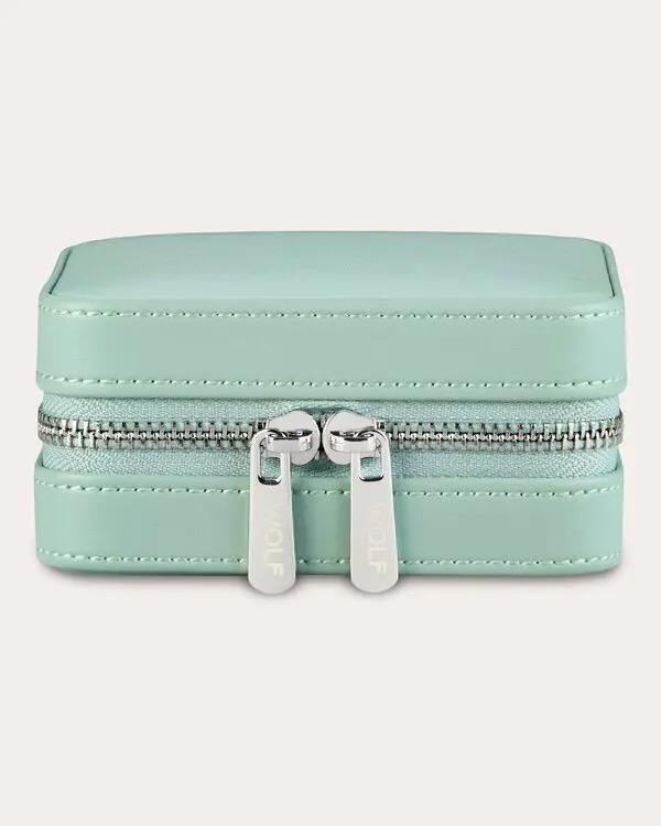 Wolf Liberty Small Travel Zip Jewelry Case