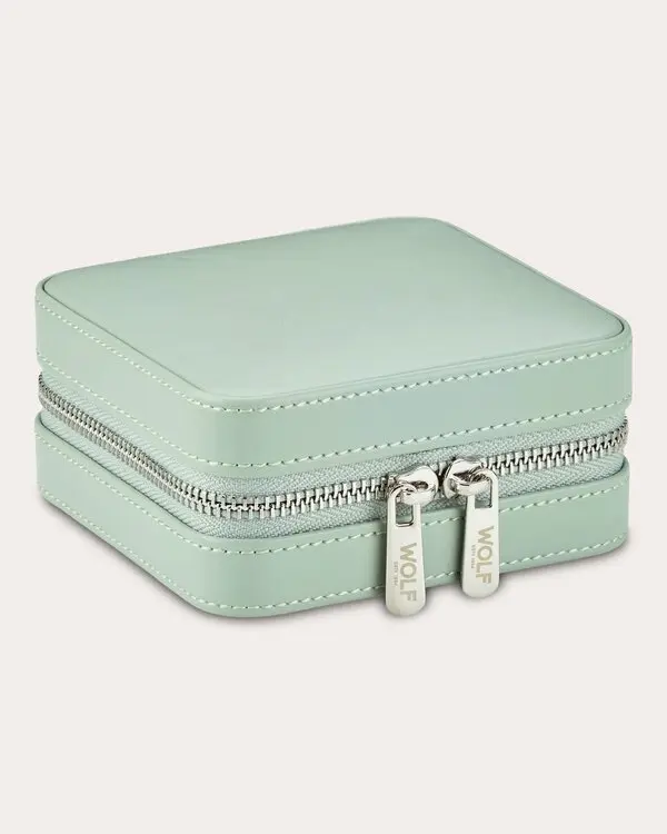 Wolf Liberty Small Travel Zip Jewelry Case