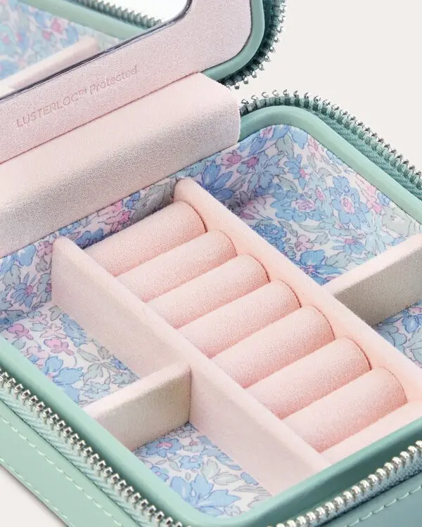 Wolf Liberty Small Travel Zip Jewelry Case