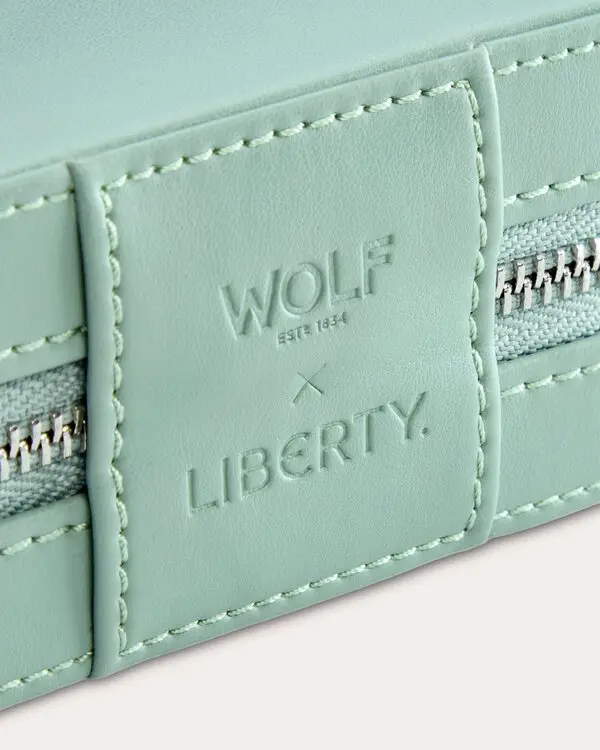 Wolf Liberty Small Travel Zip Jewelry Case