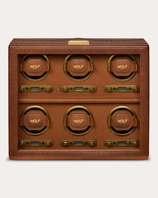 Wolf Brogue 6-piece Watch Winder