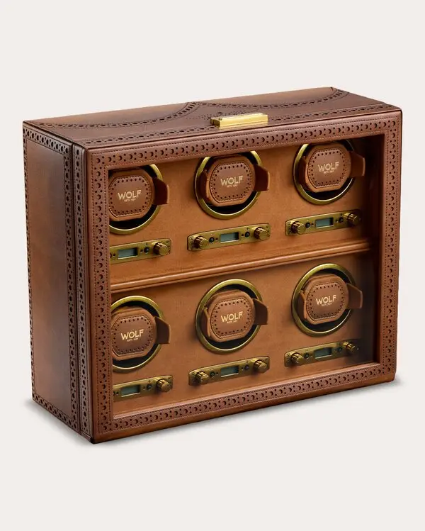 Wolf Brogue 6-piece Watch Winder