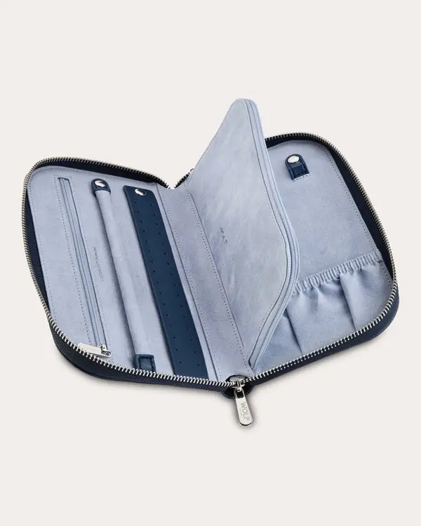 Wolf Liberty Embossed Travel Jewelry Portfolio