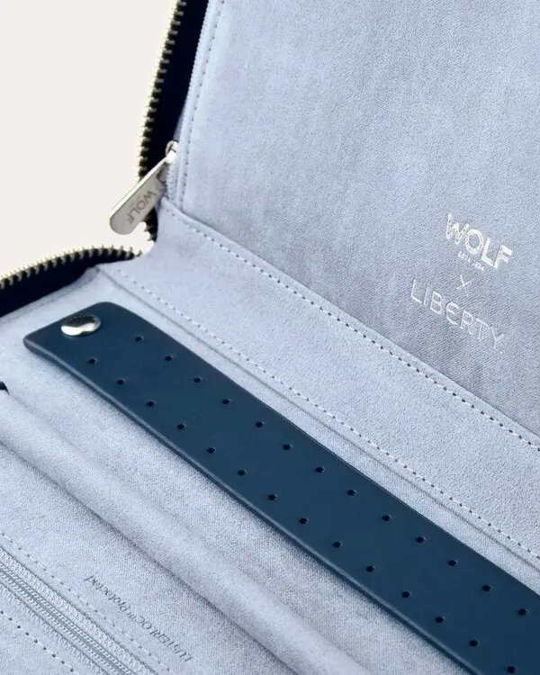 Wolf Liberty Embossed Travel Jewelry Portfolio