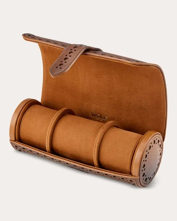 Wolf Brogue Triple Watch Roll