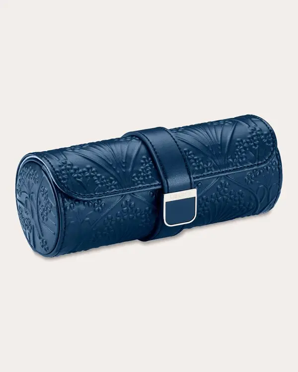Wolf Liberty Embossed Triple Watch Roll