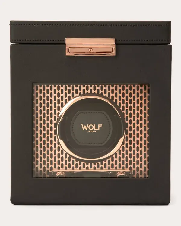 Wolf Axis Single Watch Winder Storage Case