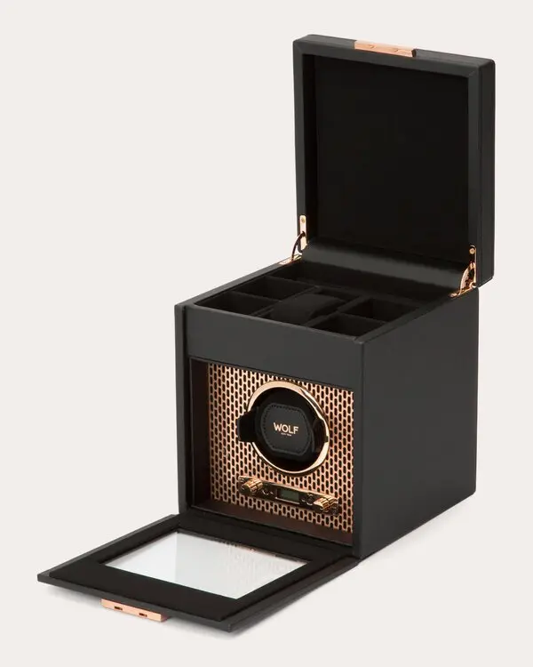 Wolf Axis Single Watch Winder Storage Case