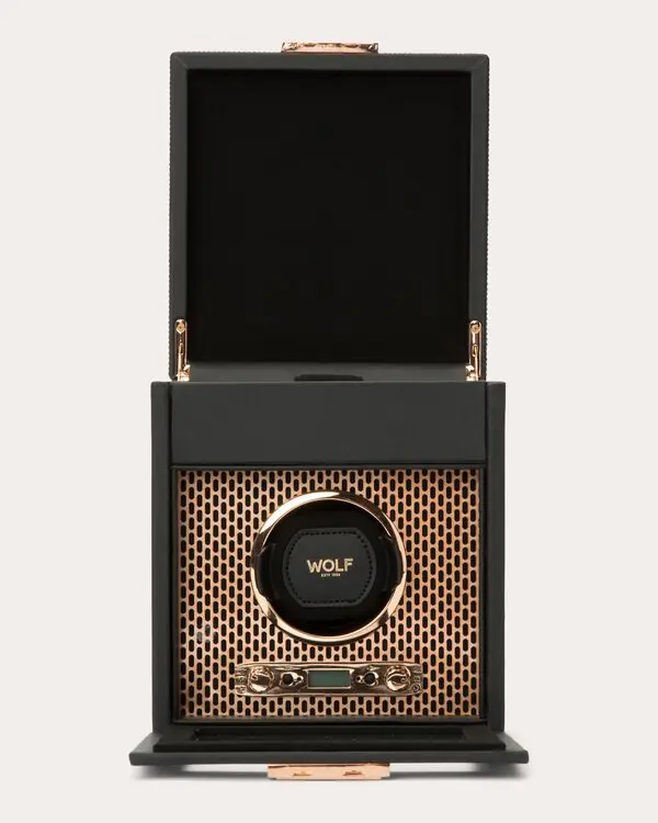 Wolf Axis Single Watch Winder Storage Case
