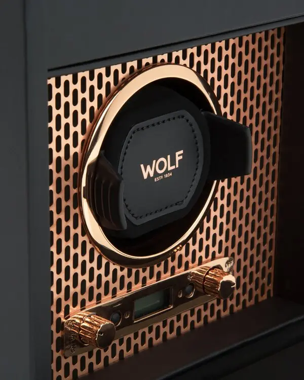 Wolf Axis Single Watch Winder Storage Case