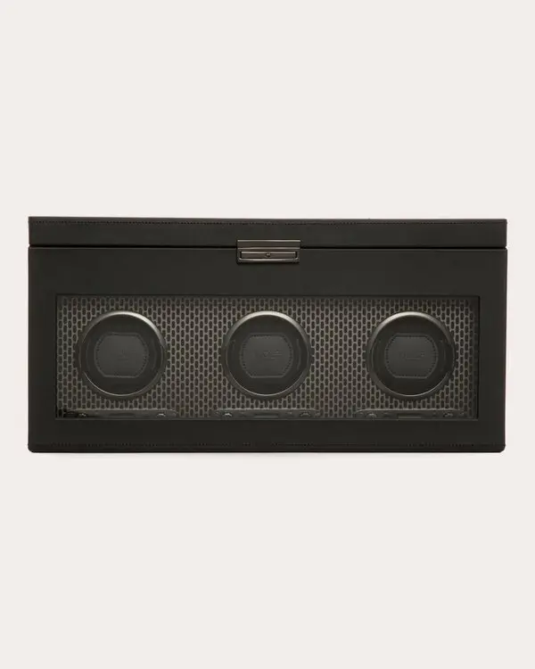 Wolf Axis Triple Watch Winder Storage Case