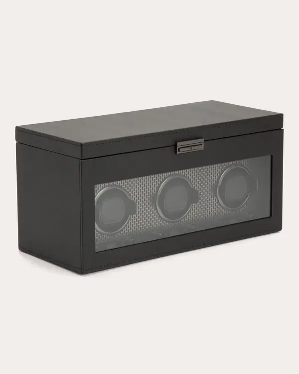Wolf Axis Triple Watch Winder Storage Case