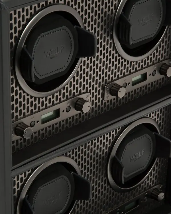 Wolf Axis 4-piece Watch Winder With Glass Door