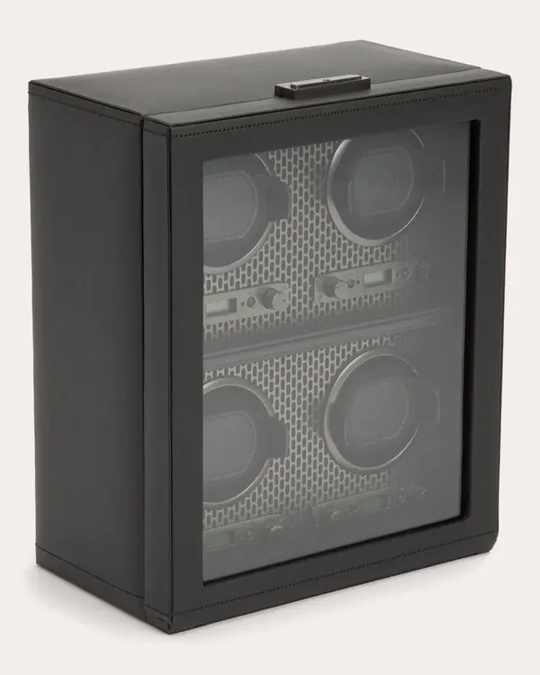 Wolf Axis 4-piece Watch Winder With Glass Door