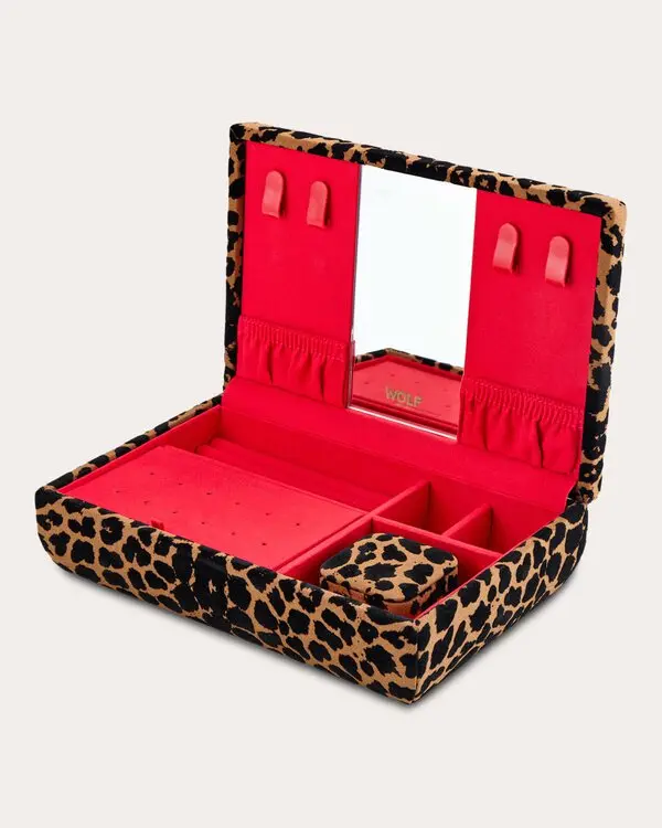 Wolf Savanna Leopard Medium Jewelry Box