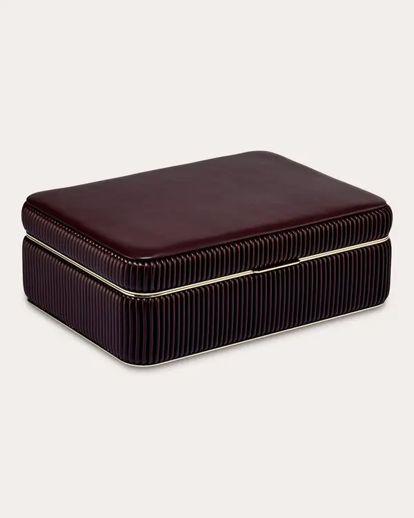 Wolf Bella Pleated Medium Jewelry Box