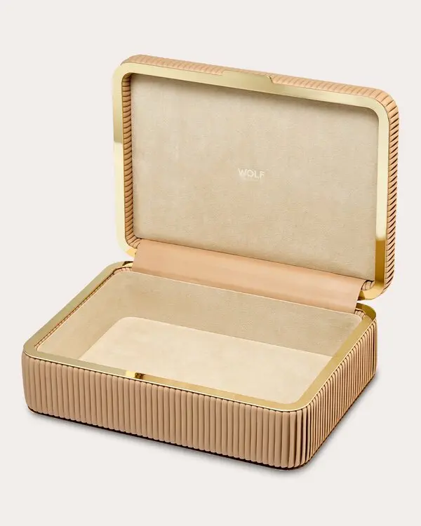 Wolf Bella Pleated Medium Jewelry Box