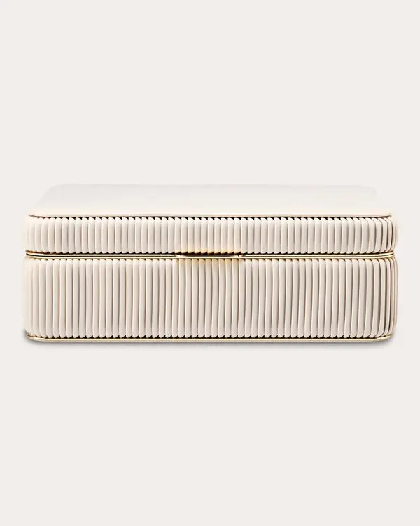 Wolf Bella Pleated Medium Jewelry Box