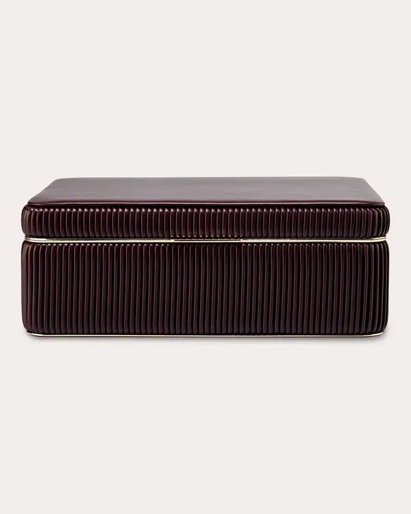 Wolf Bella Pleated Large Jewelry Box