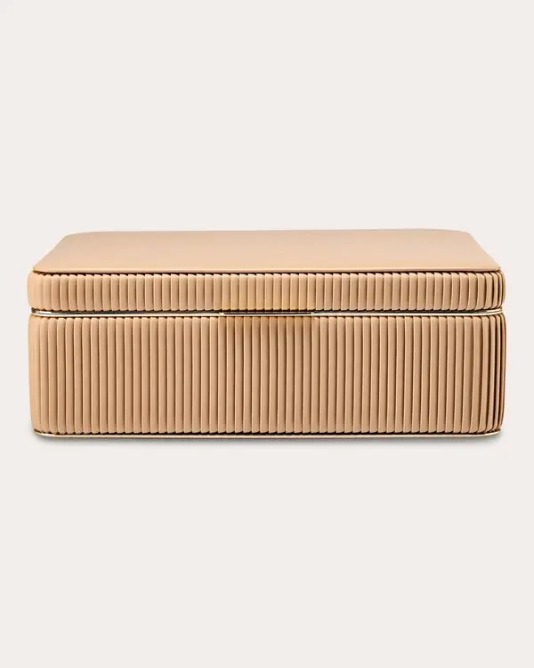Wolf Bella Pleated Large Jewelry Box