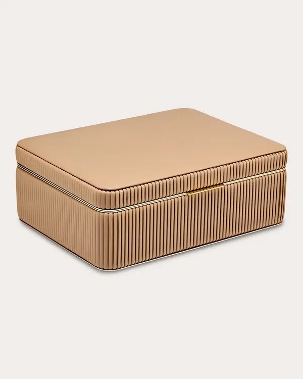 Wolf Bella Pleated Large Jewelry Box