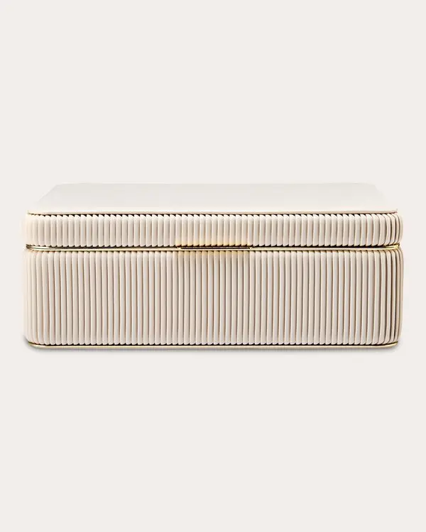 Wolf Bella Pleated Large Jewelry Box