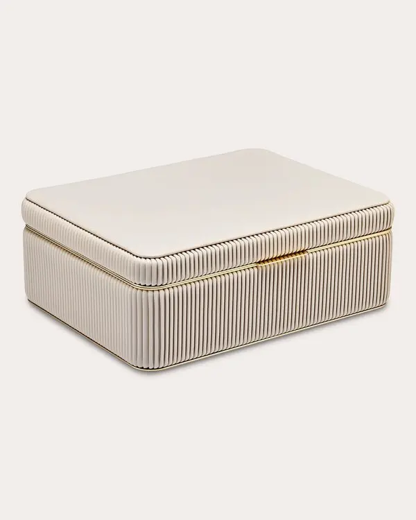 Wolf Bella Pleated Large Jewelry Box