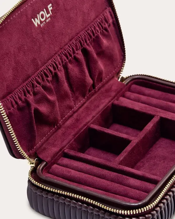 Wolf Bella Pleated Zip Jewelry Case