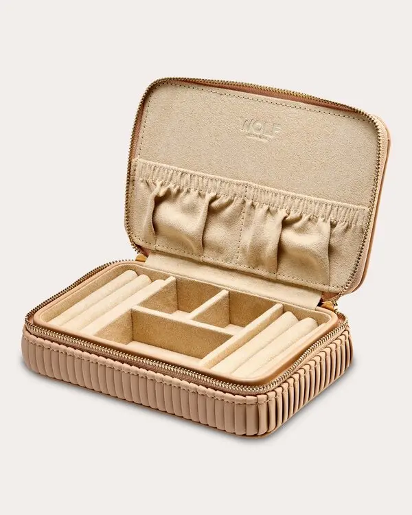 Wolf Bella Pleated Zip Jewelry Case