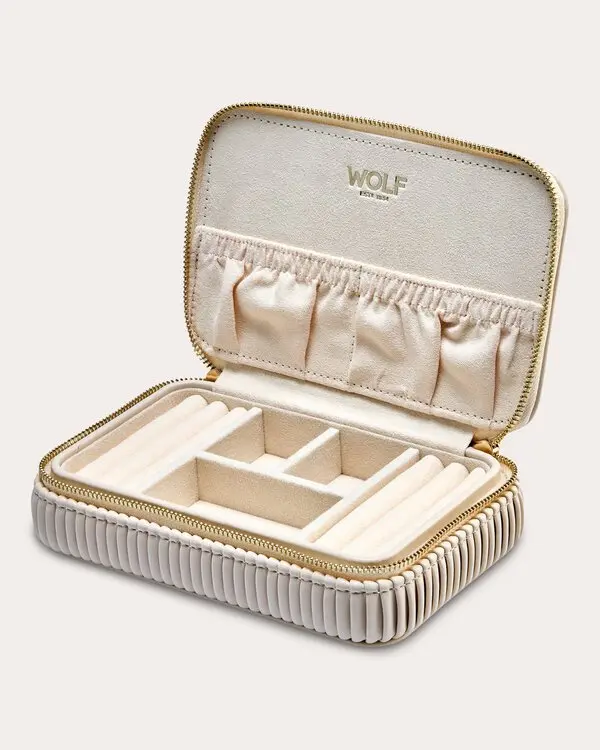 Wolf Bella Pleated Zip Jewelry Case