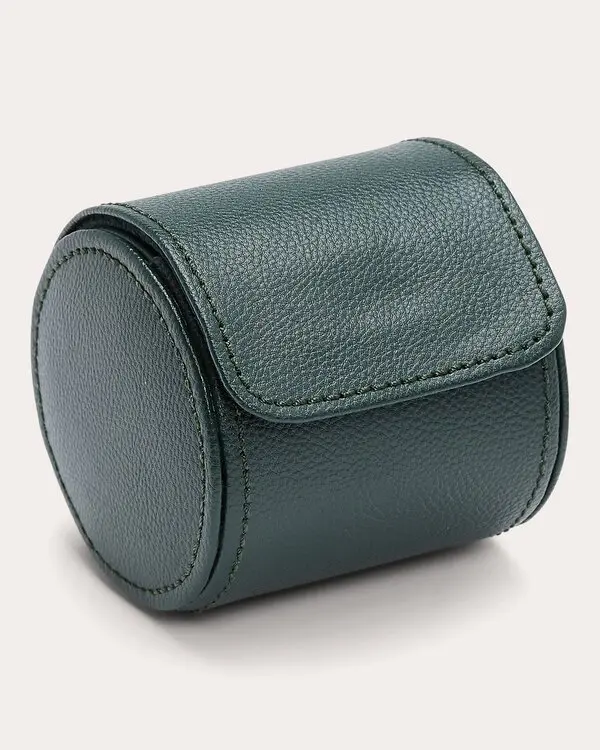 Wolf British Racing Leather Single Watch Roll