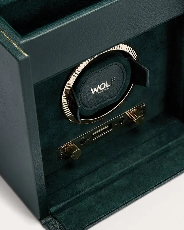 Wolf British Racing Single Watch Winder Storage Case