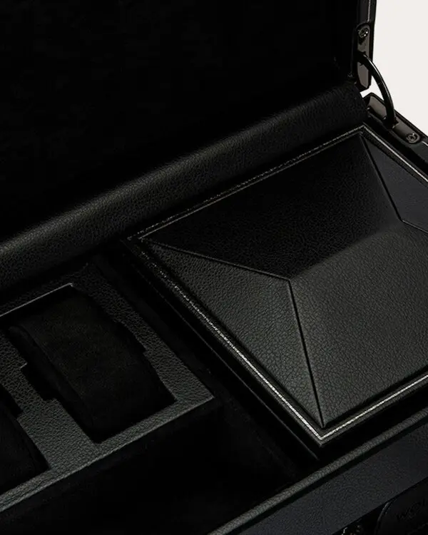 Wolf British Racing Double Watch Winder Storage Case