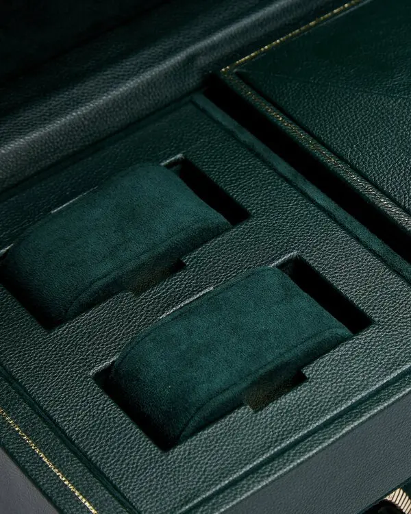 Wolf British Racing Triple Watch Winder Storage Case