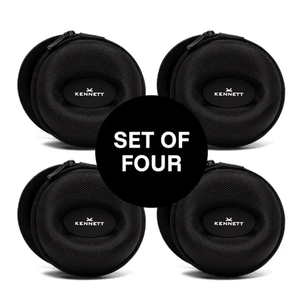 KENNETT WATCHES & ACCESSORIES Set Of Four Kennett Watch Travel Cases - Black
