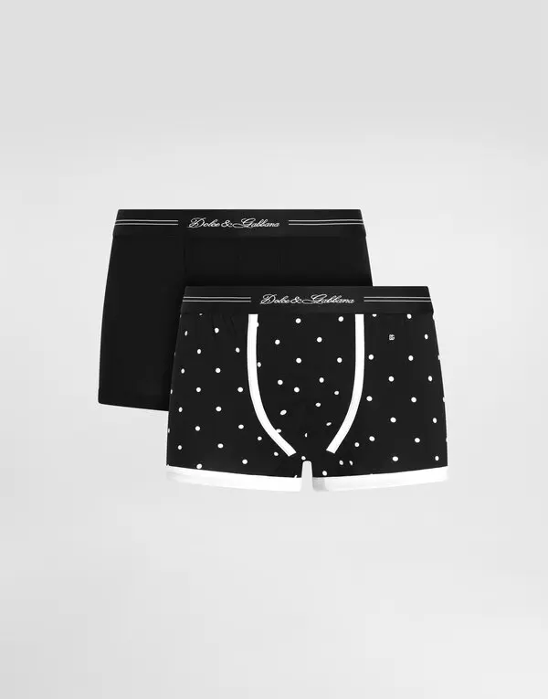 Dolce & Gabbana Bi-pack Cotton Jersey Boxers