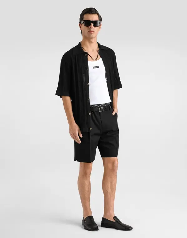 Dolce & Gabbana Perforated Cotton Shirt