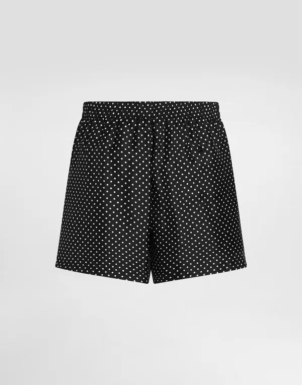 Dolce & Gabbana Polka Dot-print Silk Twill Boxer Shorts