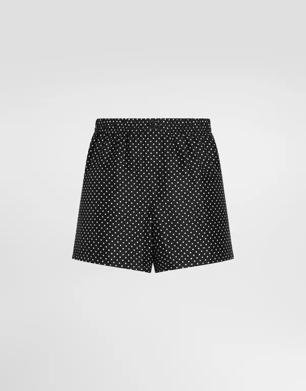 Dolce & Gabbana Polka Dot-print Silk Twill Boxer Shorts - Multicolor