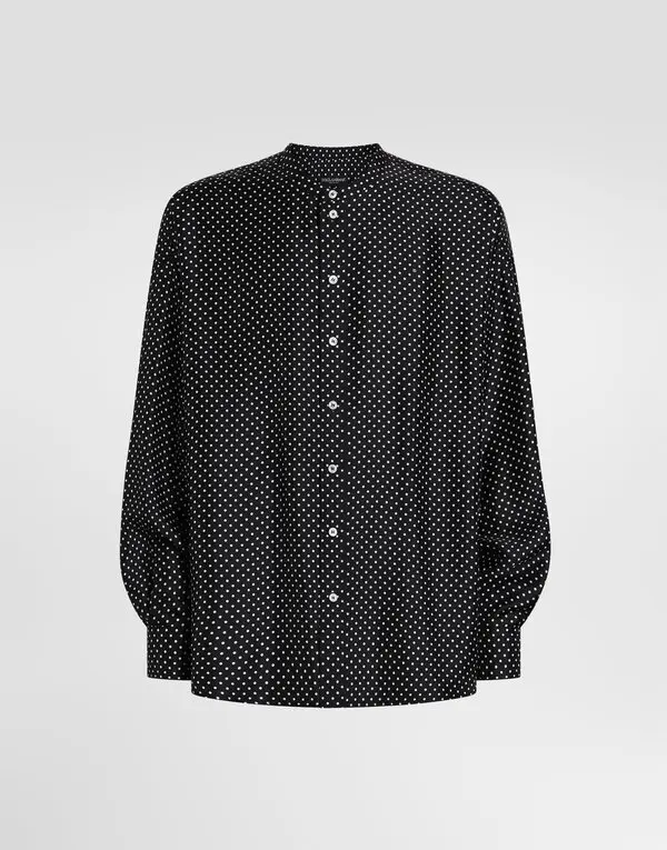 Dolce & Gabbana Polka Dot-print Silk Twill Shirt