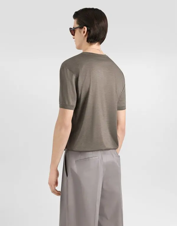 Dolce & Gabbana Silk Serafino T-shirt