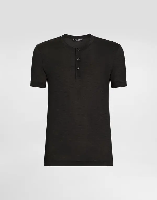 Dolce & Gabbana Silk Serafino T-shirt