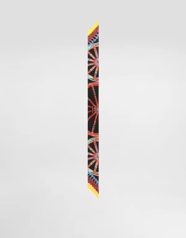 Dolce & Gabbana Carretto-print Silk Twill Bandeau - Multicolor