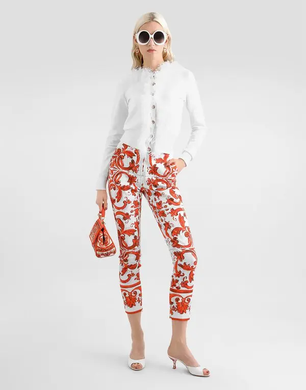 Dolce & Gabbana Feather Trim Cardigan